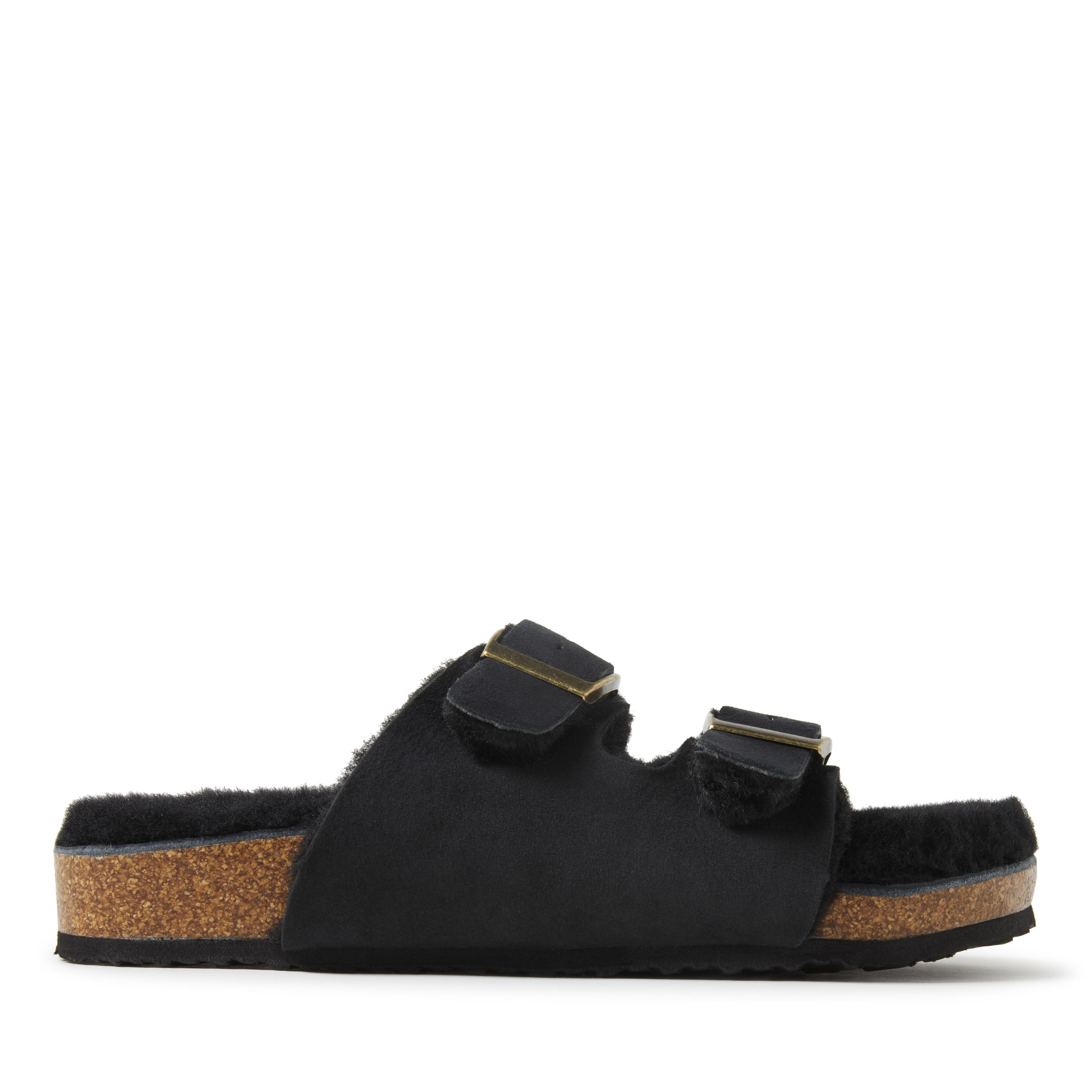 Women's Fireside by Dearfoams Tamworth Cork Molded Footbed Double Band ...