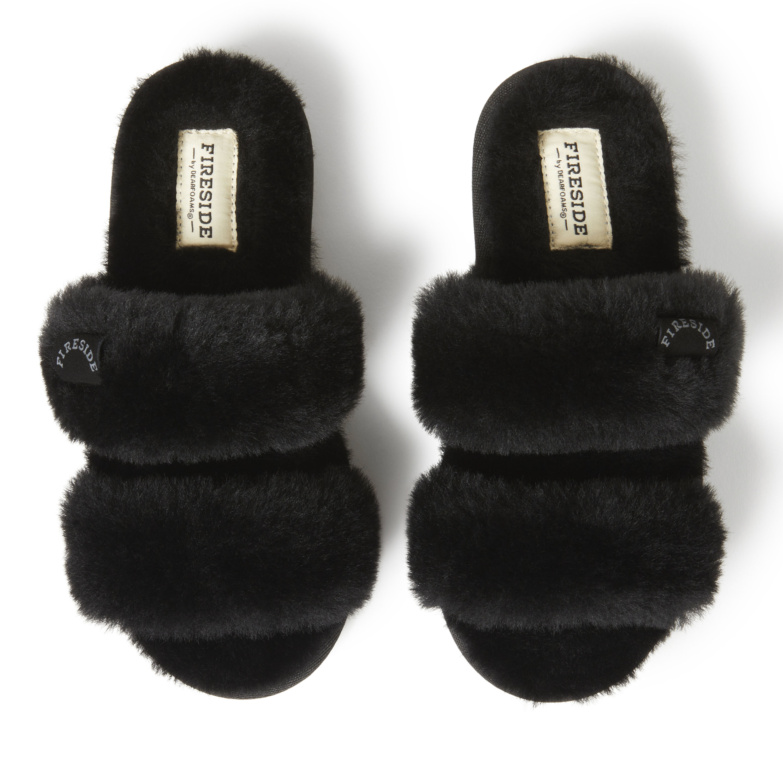 Women's Fireside by Dearfoams Benalla Shearling Double Band Slide
