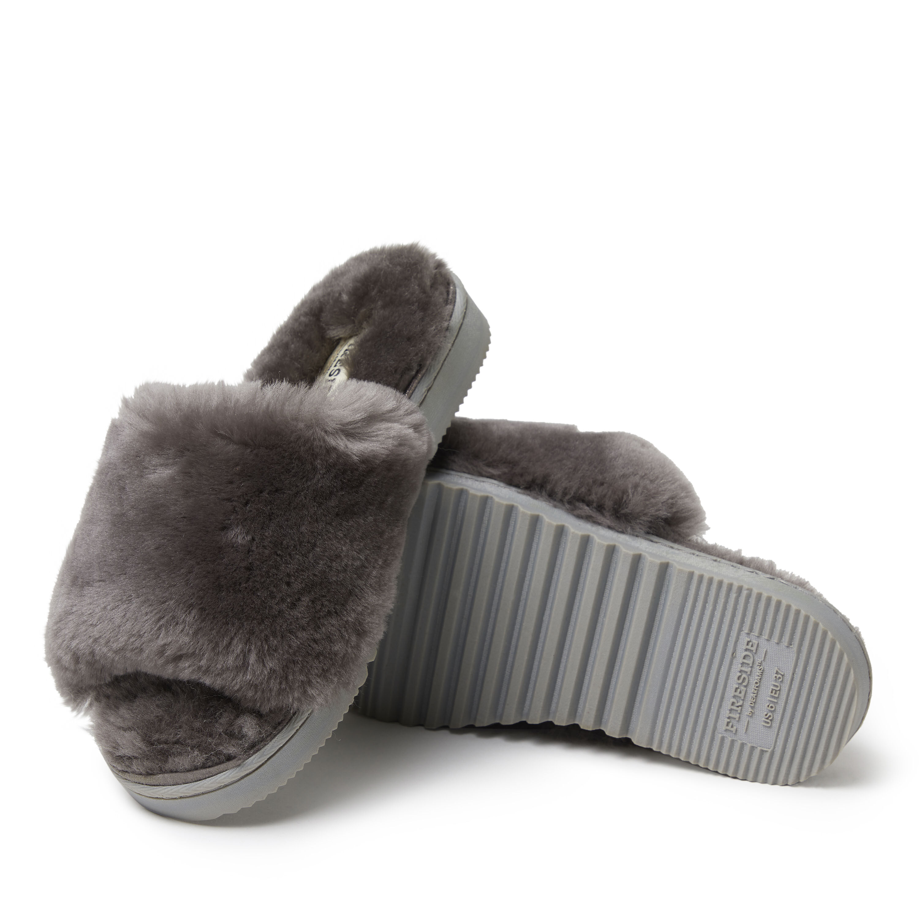 Women's Fireside by Dearfoams Cairns Genuine Shearling Slide Slipper ...