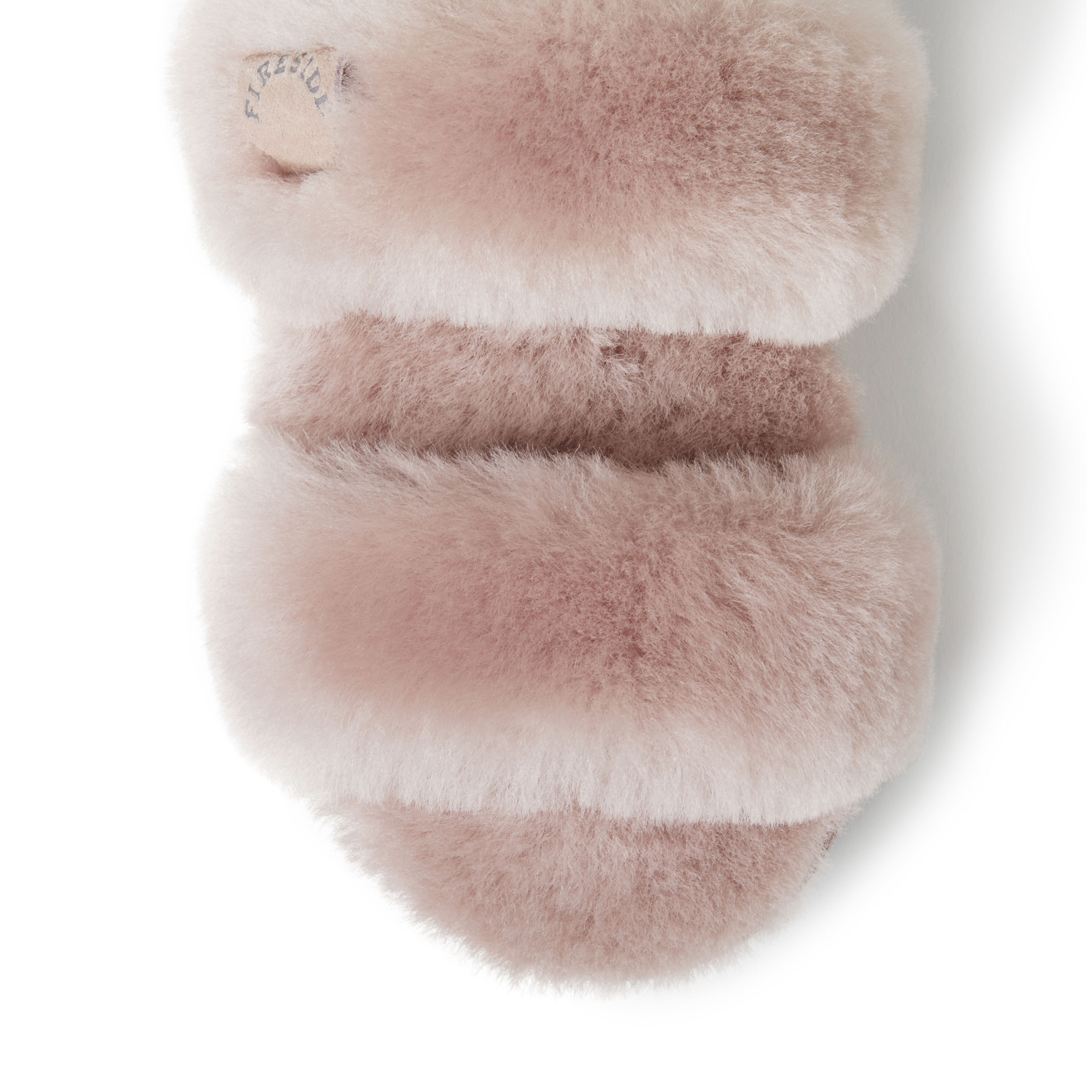 Women's Fireside by Dearfoams Benalla Shearling Double Band Slide