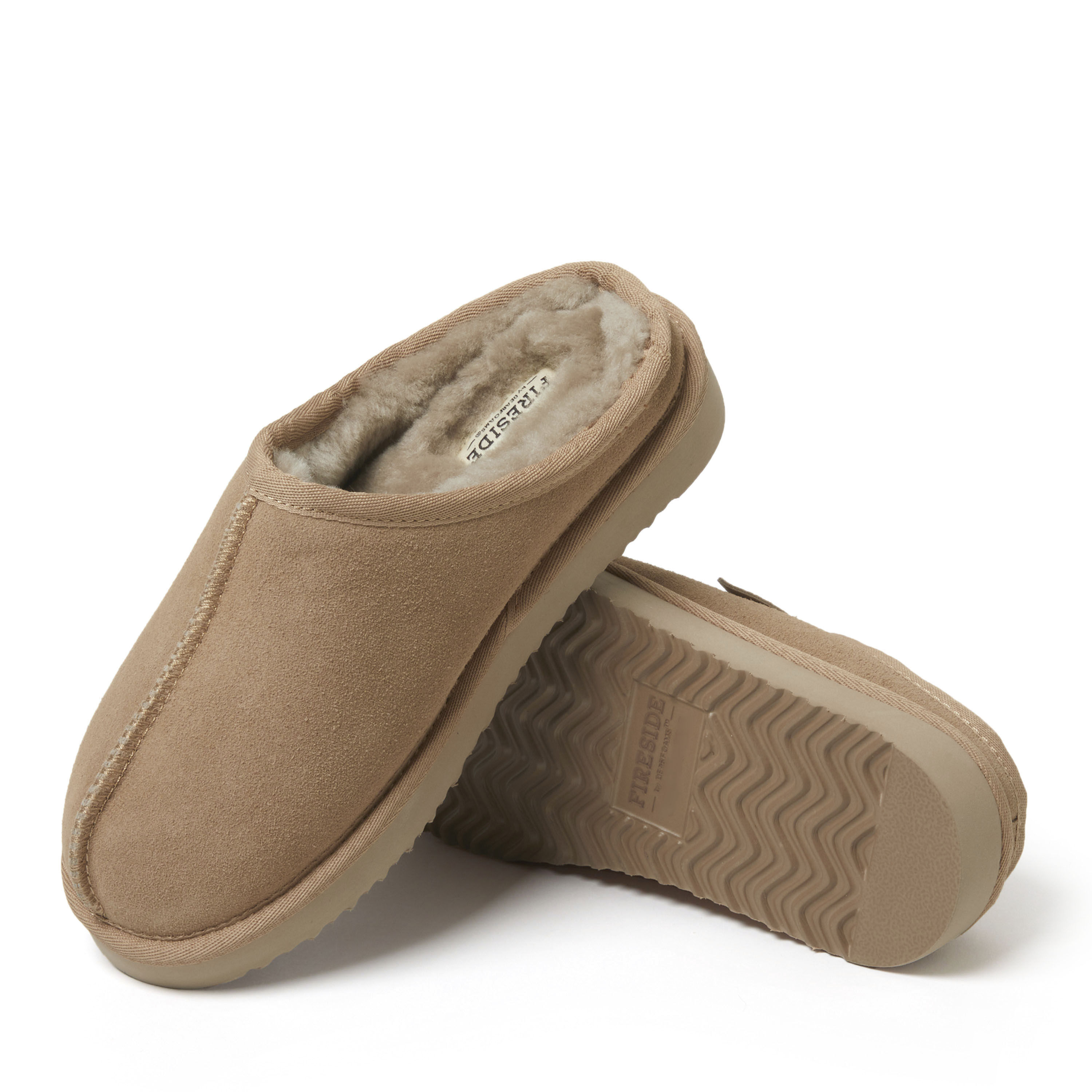 Women's Fireside by Dearfoams Greta Genuine Shearling Clog