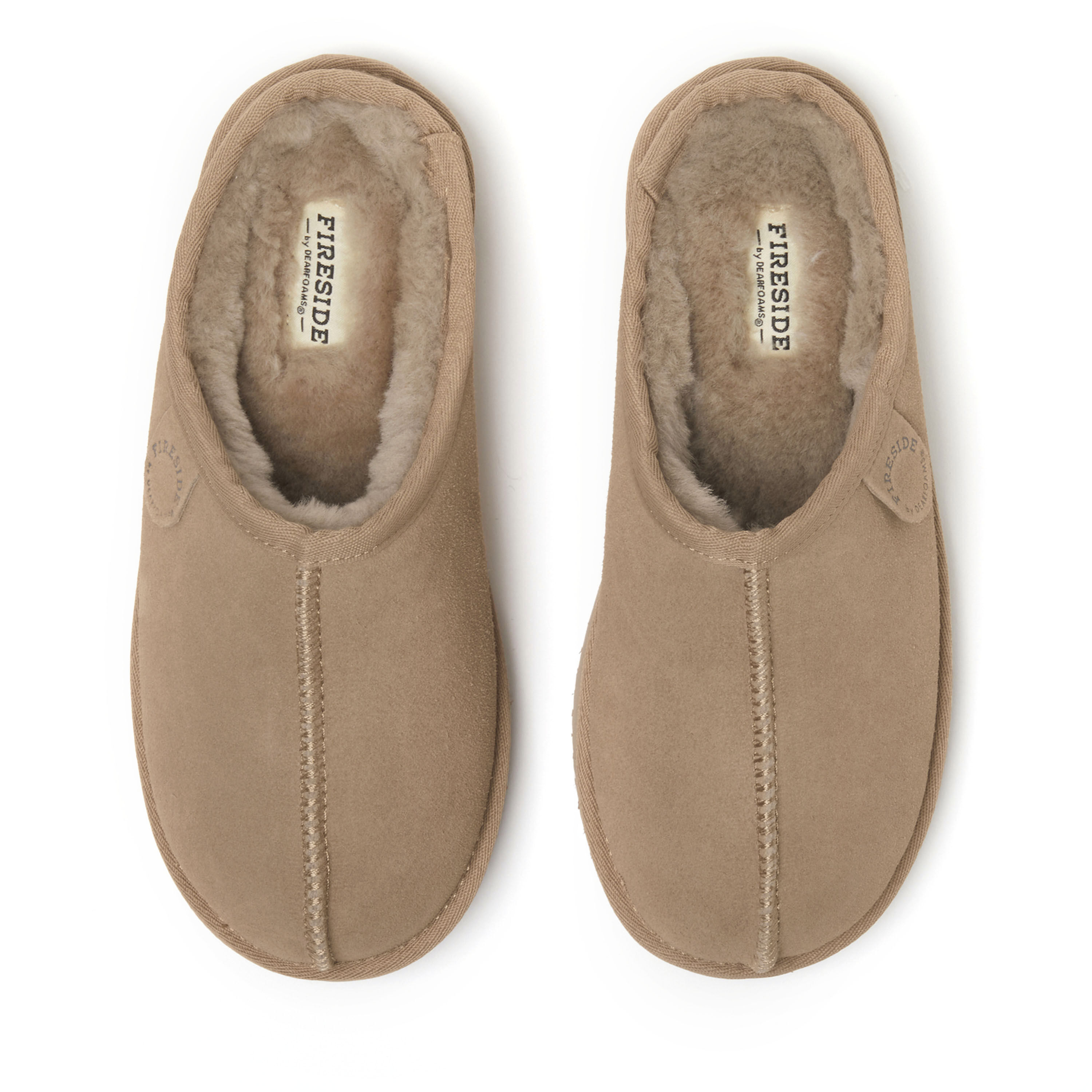 Women's Fireside by Dearfoams Greta Genuine Shearling Clog