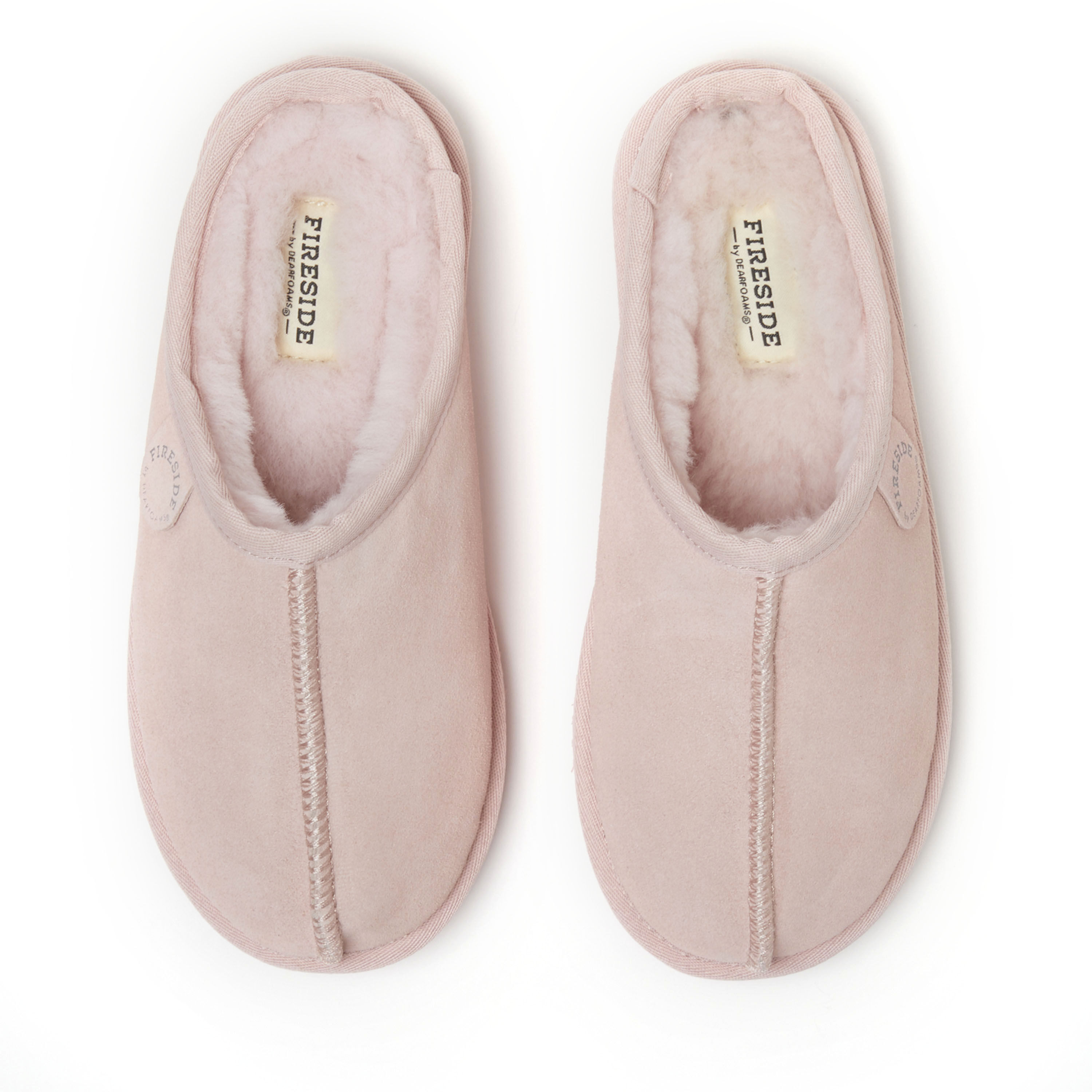 Women's Fireside by Dearfoams Greta Genuine Shearling Clog