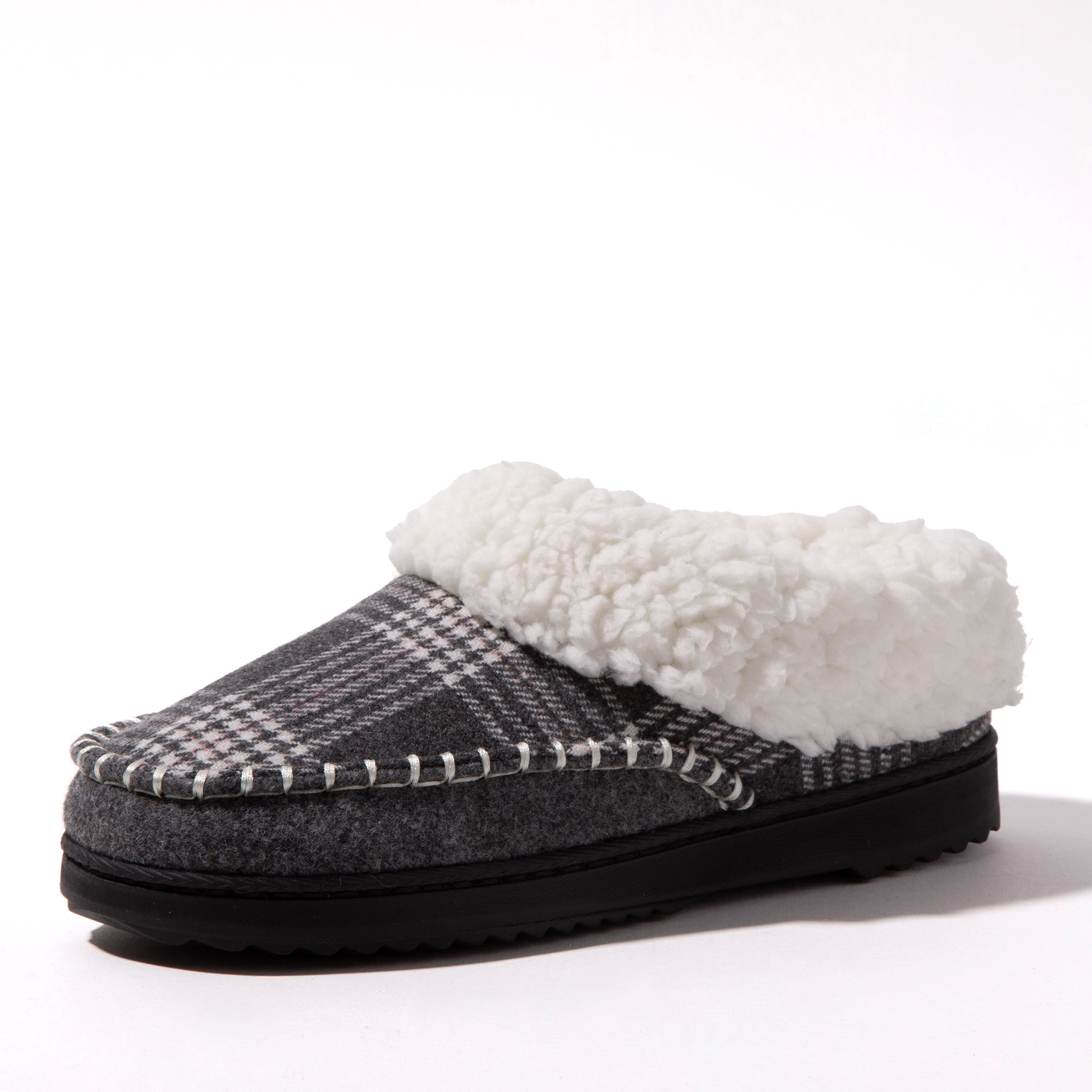 Women's Nyla Felted And Plaid Moc Toe Clog