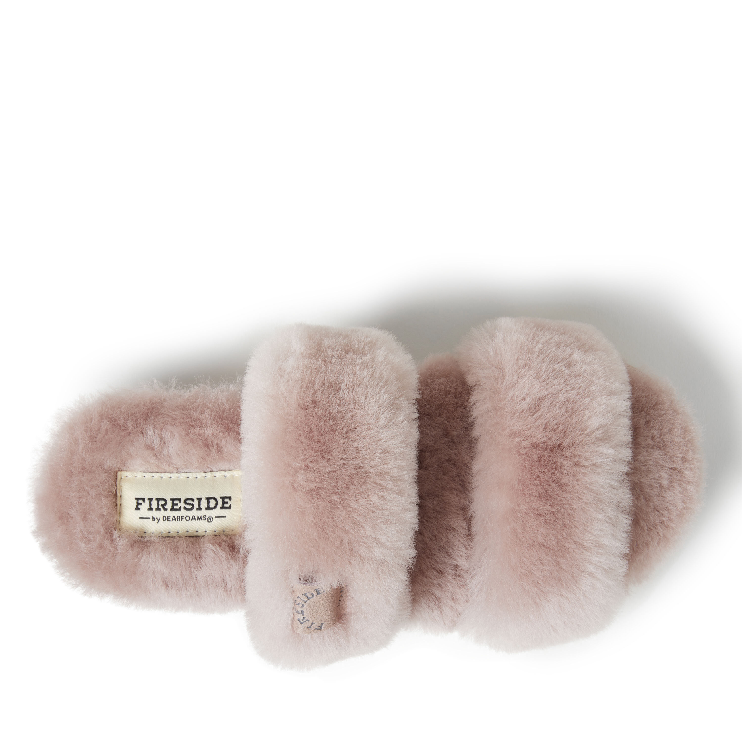 Women's Fireside by Dearfoams Benalla Shearling Double Band Slide
